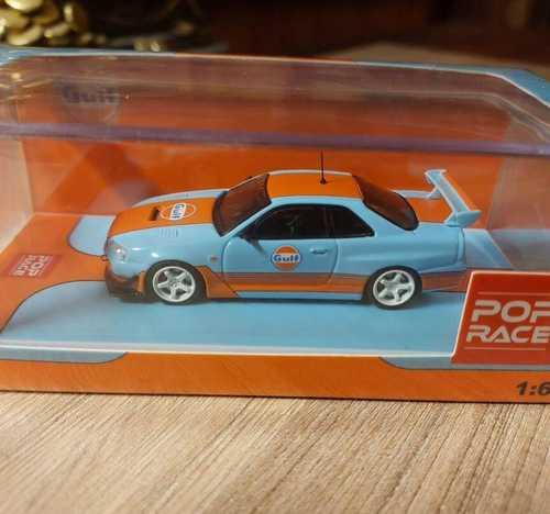 Pop Race 1/64 Nissan GT-R R34