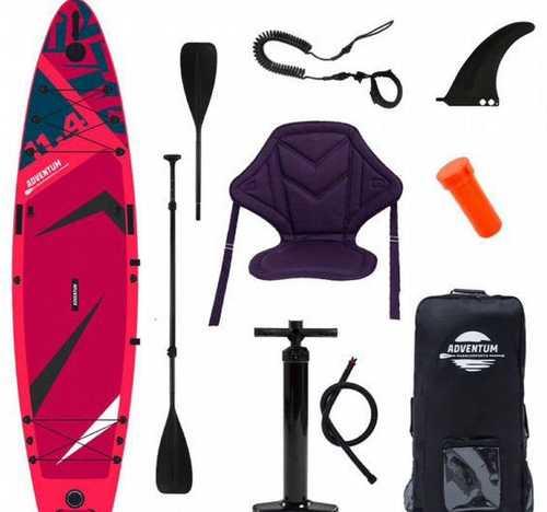 Доска SUP надувная adventum 11'4"x32"x15cm Pink