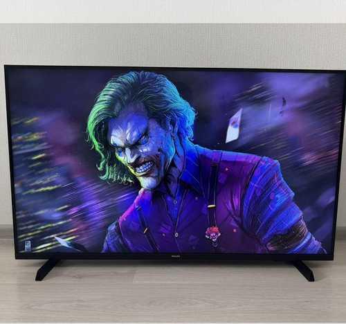 Свежий 43" телевизор Philips 4k android tv