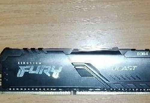 Оперативная память Kingston fury RGBddr4 16gb