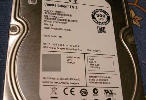 HDD Seagate ST500NM0003 500Gb SATA 6Gb/s 3.5"