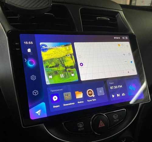 Магнитола на android Teyes для Hyundai Solaris 1