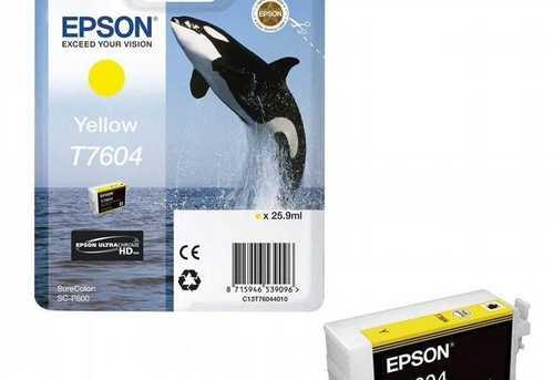 Струйный картридж Epson T7604 (yellow) 157940