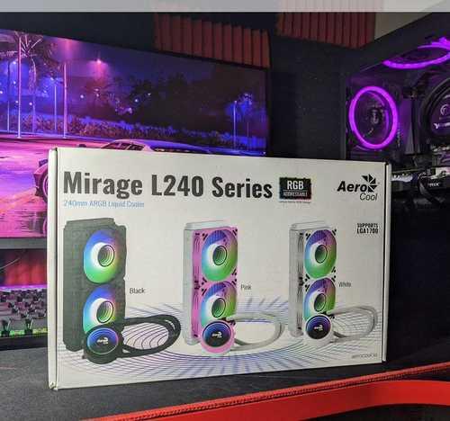 AeroCool Mirage L240 Black сво