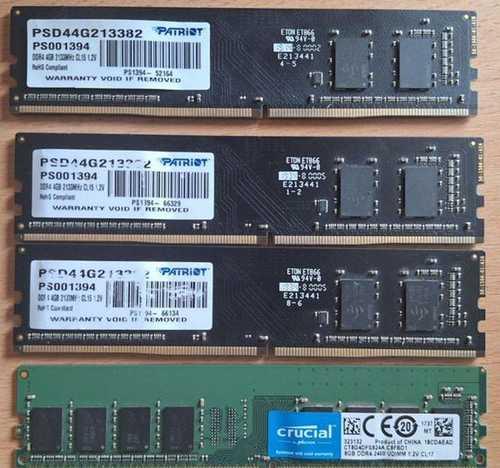 Оперативная память ddr4 20гб