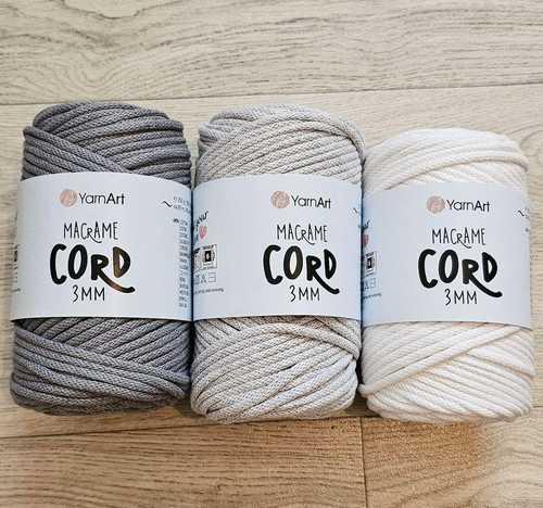 Шнур для вязания Macrame cord 3mm