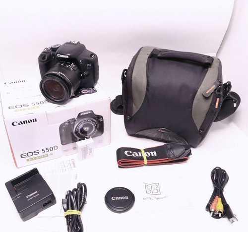 Фотоаппарат Canon 550d (пробег 9к) kit   сумка