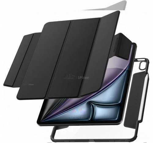 Чехол Spigen Air Skin Pro для iPad Air 4/5/6 "11" Black