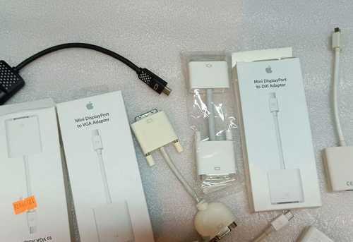 Переходники VGA, DVI, Ethernet для Apple