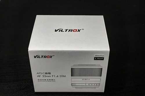 Объектив Viltrox 33mm 1.4 X-mount (новый)