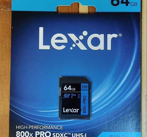 Карта памяти Lexar cdxc UHS-1 64Gb