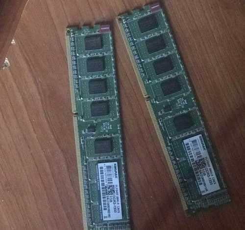 Оперативная память ddr3, две планки по 1gb