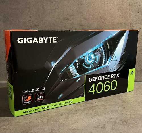 Новая Gigabyte RTX 4060 Eagle OC 8GB (Гарантия)