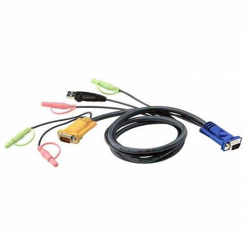 Aten 2L-5302U KVM кабель VGA USB jack 1,8м