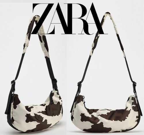 Сумка Zara коровий принт