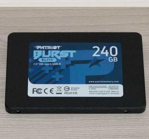 Новый SSD Patriot 240gb