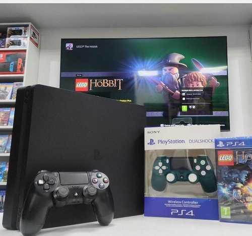 Sony PlayStation 4 Slim 2 геймпада 114 игр