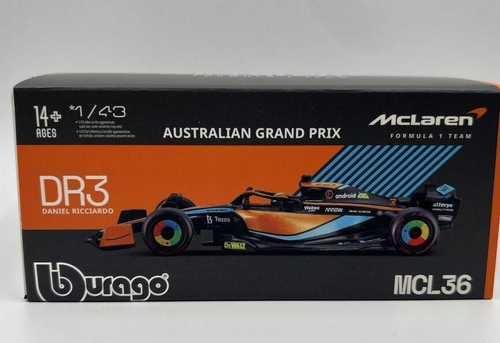 3 Daniel Ricciardo MCL36 McLaren F1 Team TBC 2022