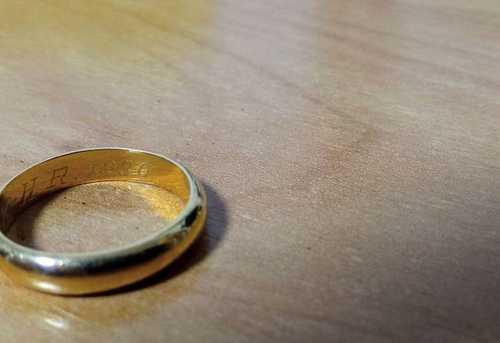 Золотое кольцо 800пробы известного физика
