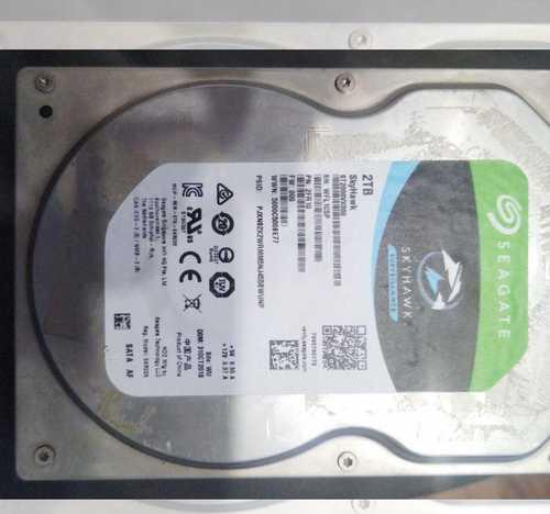 Жесткий диск seagate skyhawk 2тб