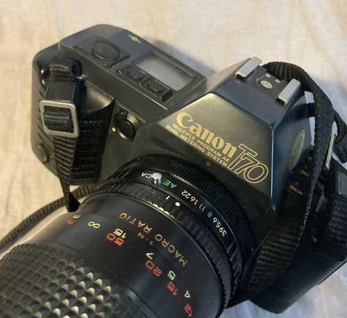 Фотоаппарат Canon t70 пленочный с макро объективом
