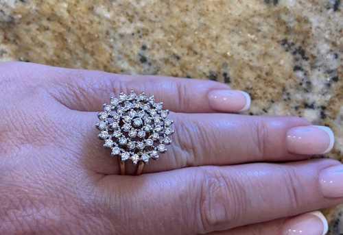 Эксклюзив кольцо с бриллиантами