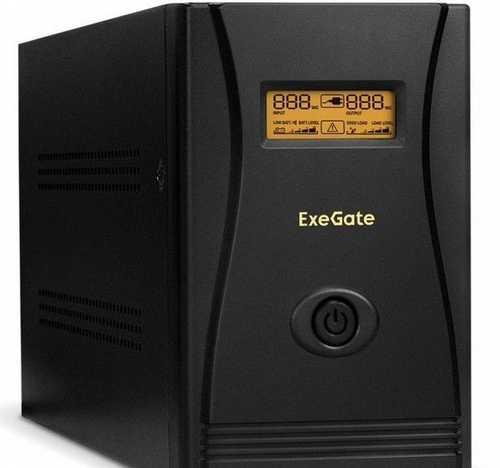 Exegate EP285532RUS ибп ExeGate SpecialPro SMART LLB-2200.LCD.AVR.euro.RJ 2200VA/1300W, LCD, AVR, 4