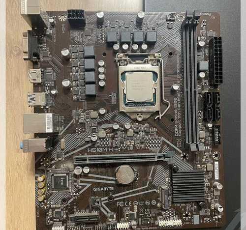 Материнская плата Gigabyte H510M H, LGA 1200, Inte