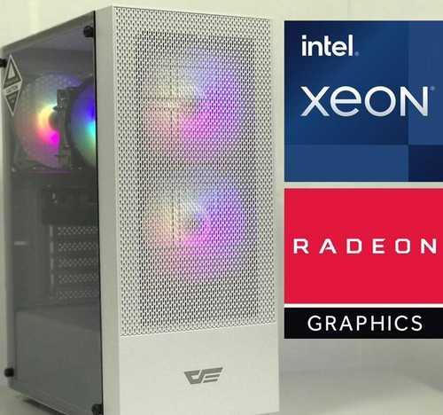 Игровой пк Xeon E5-2680v4/32gb/RX 6600 XT