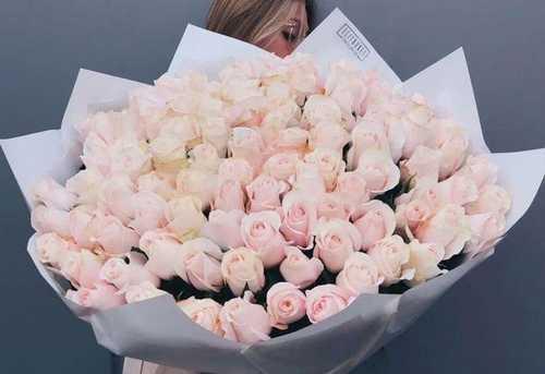 Высокие розы, букет роз, доставка цветов