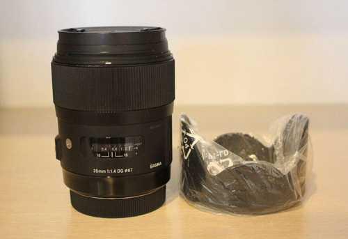 Sigma AF 35mm f/1.4 DG HSM Art Canon EF (Не работа