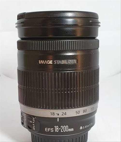Canon EF-S 18-200mm f/3.5-5.6 стабилизатор не рабо