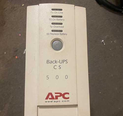 Ибп бесперебойник apc 500 back-UPS CS