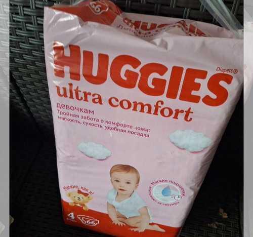 Подгузники Huggies Ultra Comfort 66 шт. 4 8-14 кг