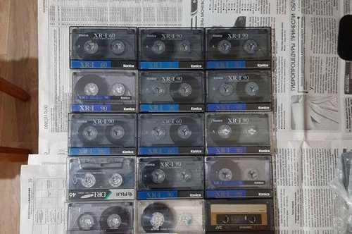 Аудиокассеты Konica, Fuji, JVC, Akai (15 шт.)
