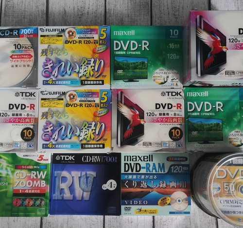 Диски DVD-R, DVD-RW, CD-R