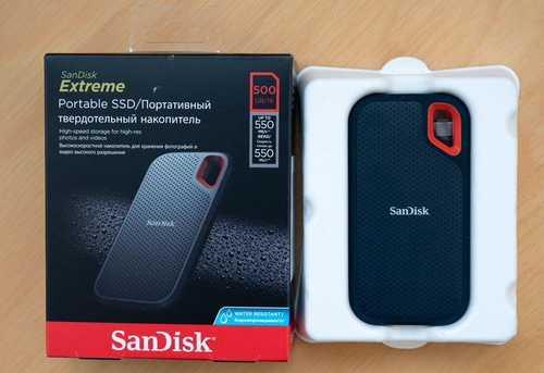Внешний диск SSD Sandisk Extreme 500 гб новый