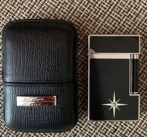 Зажигалка st dupont с бриллиантом оригинал