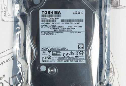 3.5" жесткий диск Toshiba DT 500Gb