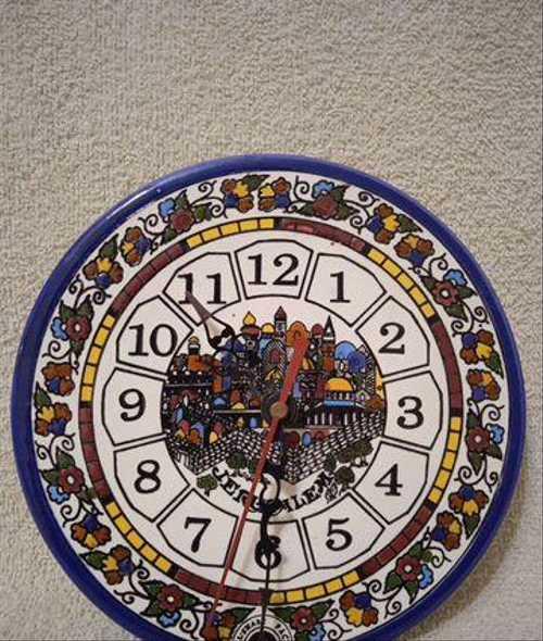 Декоративные часы тарелка