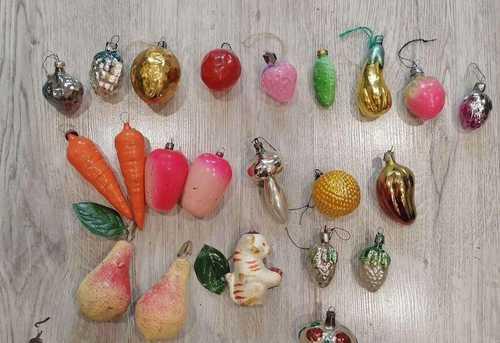 Елочные игрушки овощи СССР