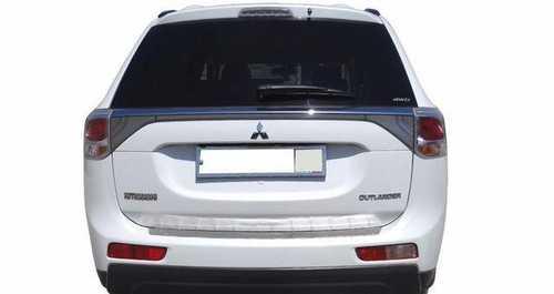 Защита заднего бампера Mitsubishi Outlander 2014