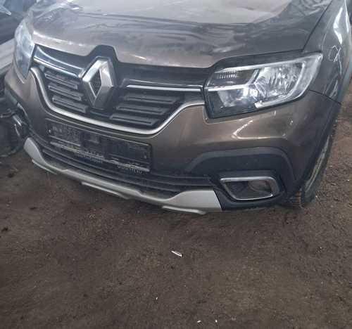 Renault logan 2 stepway бампер в сборе
