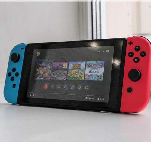 Nintendo Switch neon blue/red