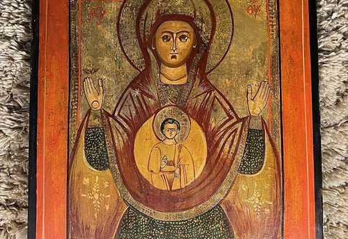 Старинная Икона Знамение Пресвятой Богородицы