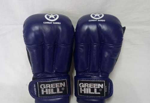 Перчатки Green Hill Combat Sambo синие, S