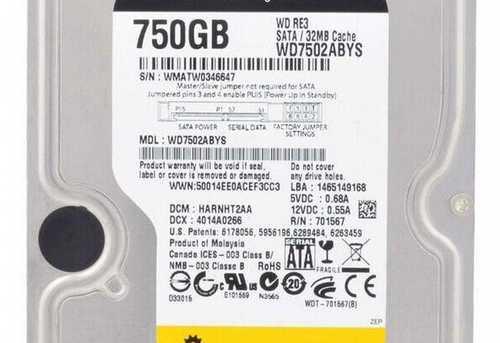 Жесткий диск Western Digital WD7502abys 750Gb SATA