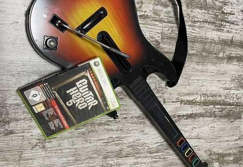 Продам гитару для xbox 360 guitar hero+ игра