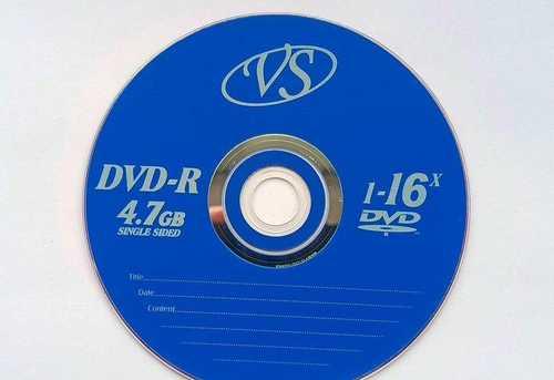 Односторонние диски (болванки) DVD-R 4.7Gb 1-16X V