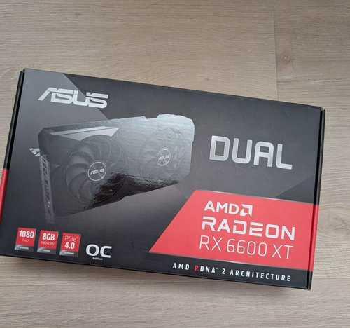 Видеокарта asus radeon rx 6600xt dual 8 gb